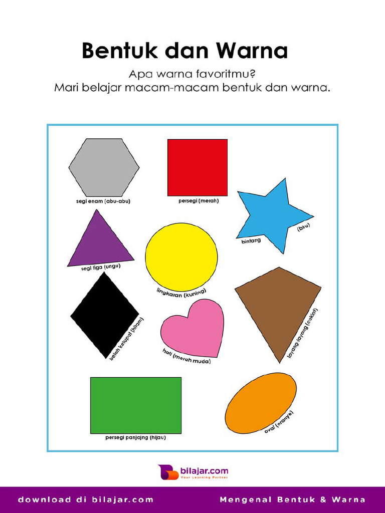 Mengenal Bentuk Warna 1 | PDF