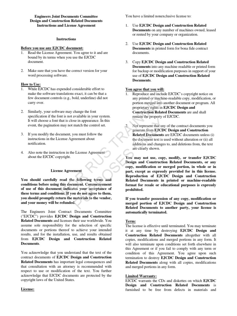 Ejcdc E-500 2008 Rus Version | Download Free PDF | Indemnity | Resource ...