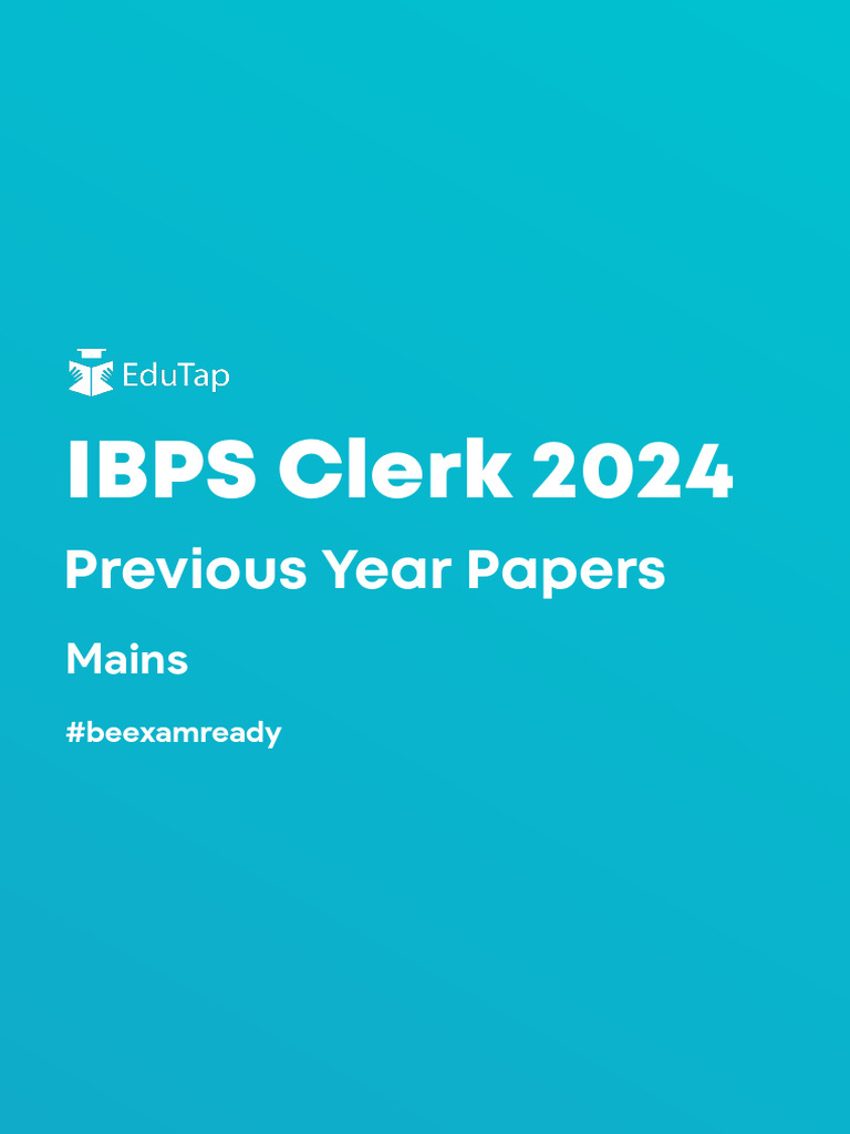 IBPS Clerk Mains 2024 Memory Based Paper Free Book | PDF | Ottoman ...