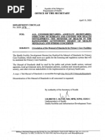 DBM Doh Joint Circular No 3 Dated November 8 2022 | PDF | Medicine ...
