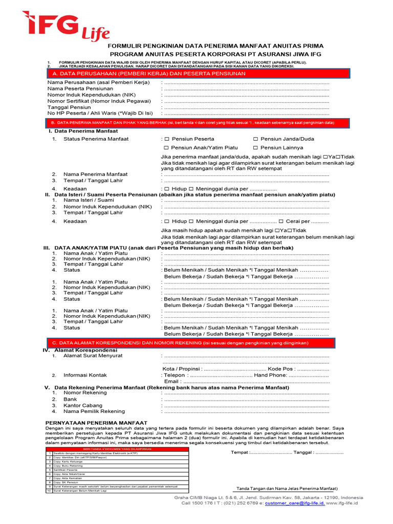 Form KKPM Dan Tutorial KKPM Via Life by Ifg | PDF