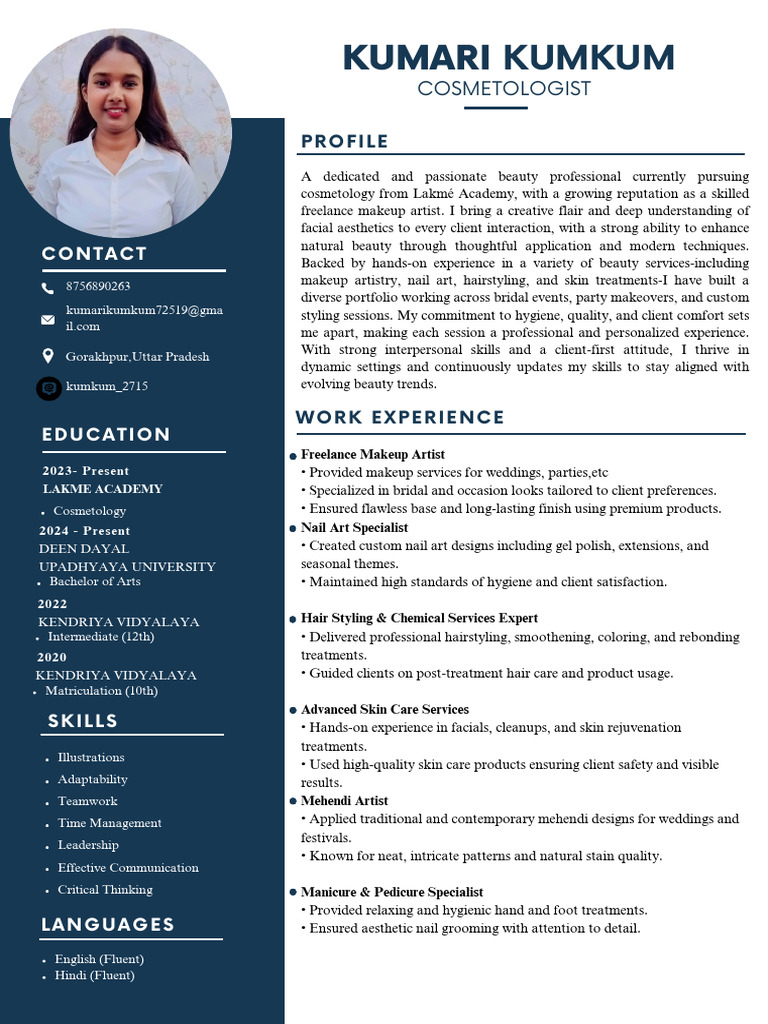 Freelance Makeup Artist Profile | PDF | Cosmetics | Beauty