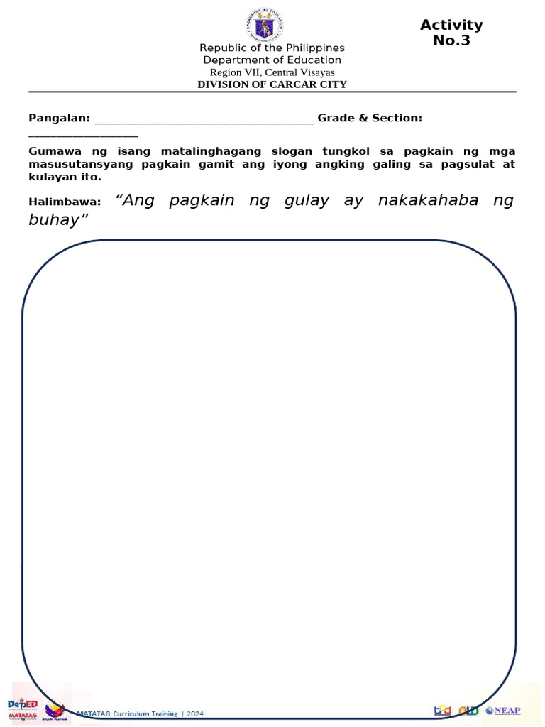 Activity No.3 Slogan | PDF