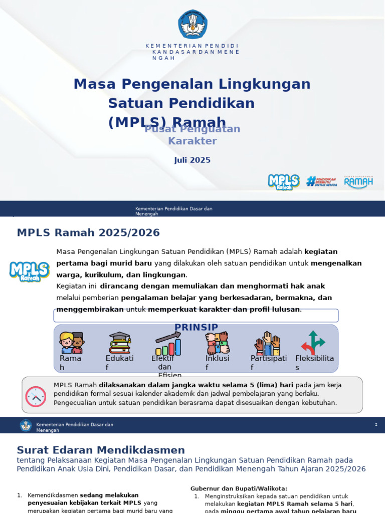 Materi Paparan MPLS Ramah 2025 | PDF