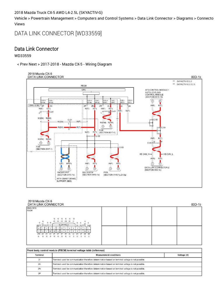 Data Link Connector (WD33559) (Data Link Connector) | PDF