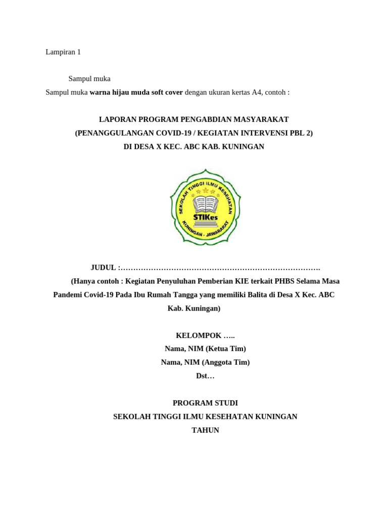 Guideline Laporan PBL 2 2022 | PDF