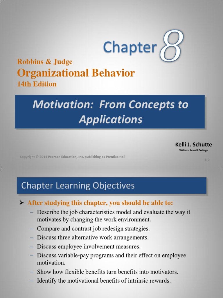 Organizational Behavior: Motivation: From Concepts To Applications | PDF | Motivation | Motivational