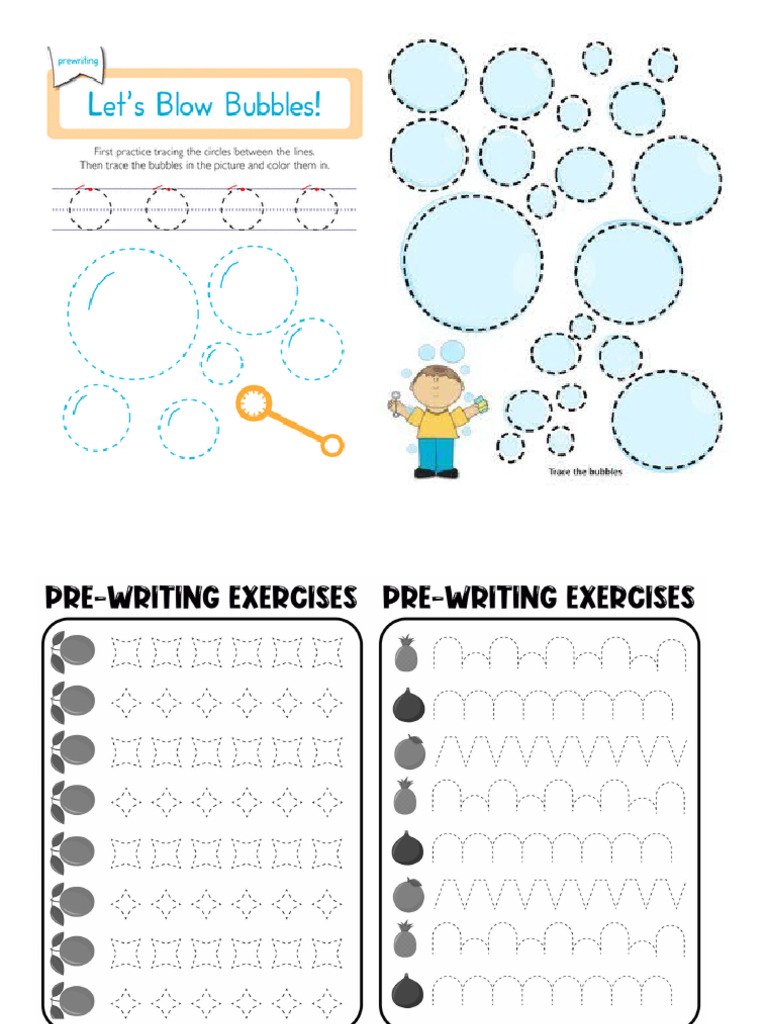 Pre Writing Bubbles | PDF