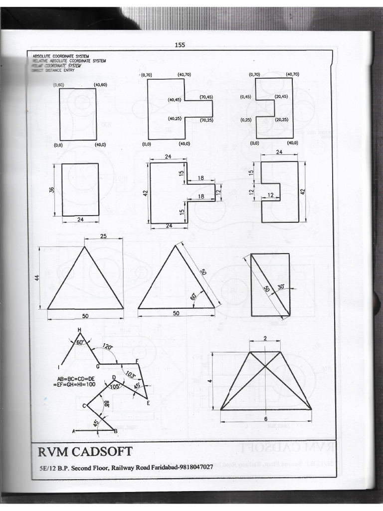 Autocad Workbook 1 | PDF