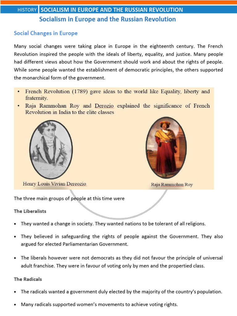 Changes in Russia Post-October Revolution | PDF | Socialism | Russian ...