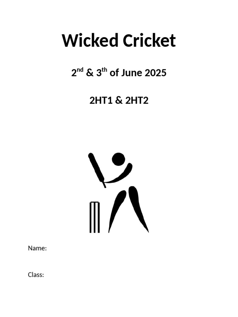 Wicked Cricket Project Overview | PDF | Bowling (Cricket) | Cricket