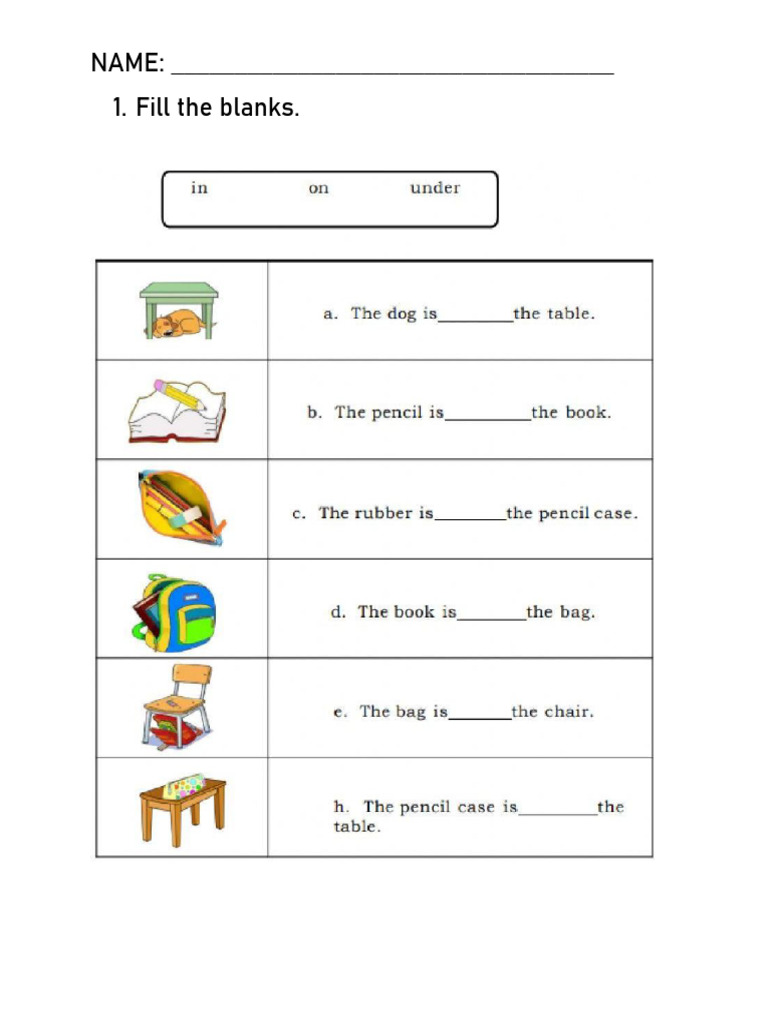 Early Childhood Activity Worksheet | PDF