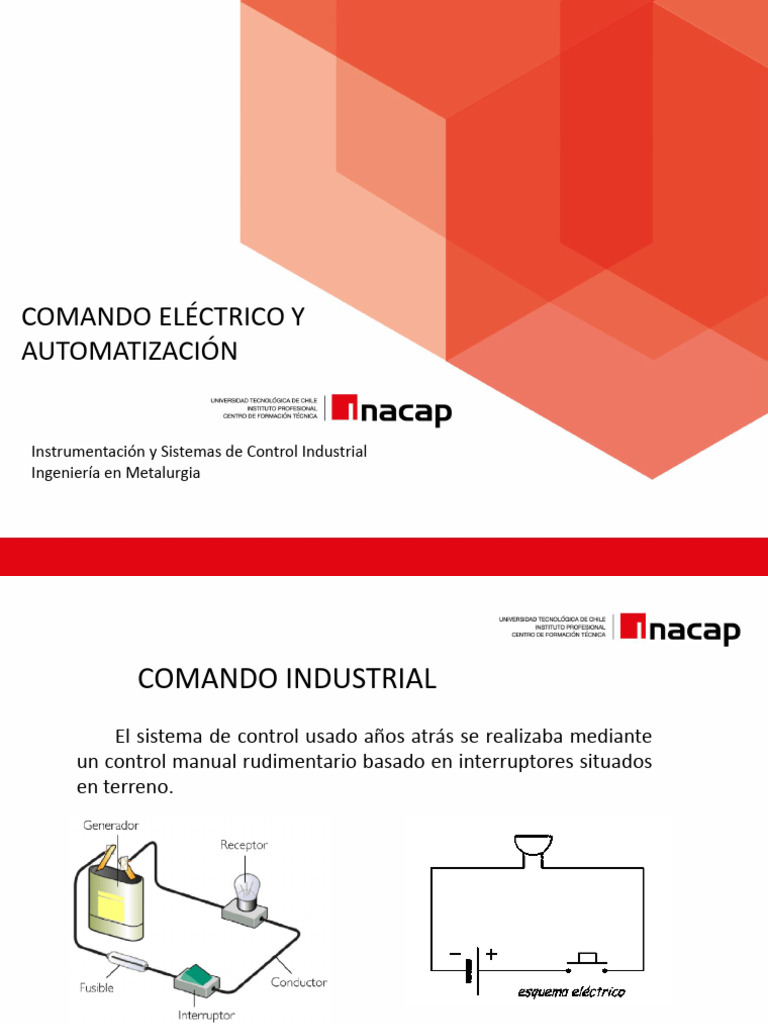 Clase 2a - Comando Elã©ctrico | PDF | Relé | Automatización