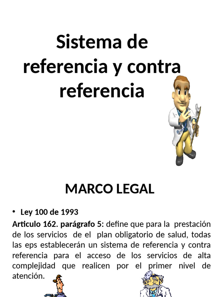 Diapositiva Sistema de Referencia y Contrareferencia | PDF