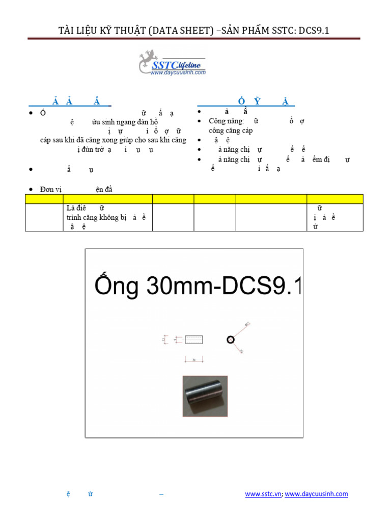 DCS9.1-Ống nối 30mm | PDF
