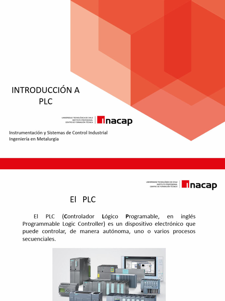 Clase 2b - introducciÃ³n a PLC | PDF | Controlador lógico programable ...