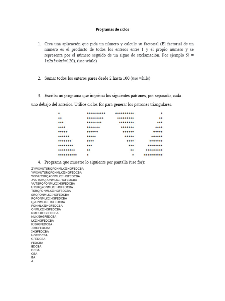 Ejer Parte 4 Primer Parcial | PDF