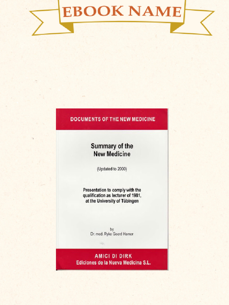 German New Medicine Summary of The German New Medicine Scientific Chart ...