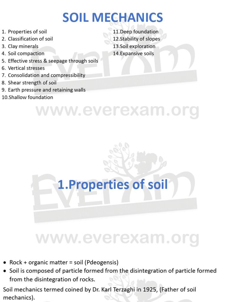 "Complete Soil Mechanics Concepts For Civil Engineering | PDF | Soil Mechanics | Soil