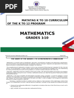 Matatag Curriculum Guide For Grade 1 10 Mathemathics | PDF | Learning ...