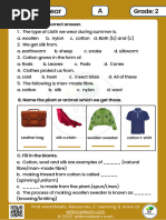 Grade 2 Indian Money Counting Worksheet | PDF