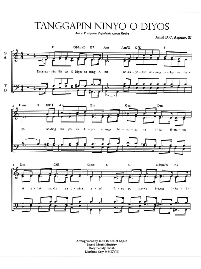 TANGGAPIN NINYO by Arnel Aquino | PDF