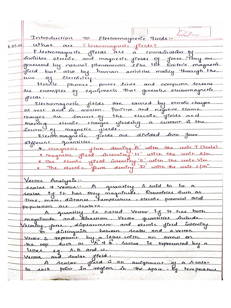 Electromagnetic Field Theory | PDF