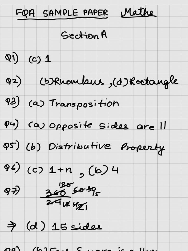Fqa Sample Paer Maths - 250716 - 213424 | PDF