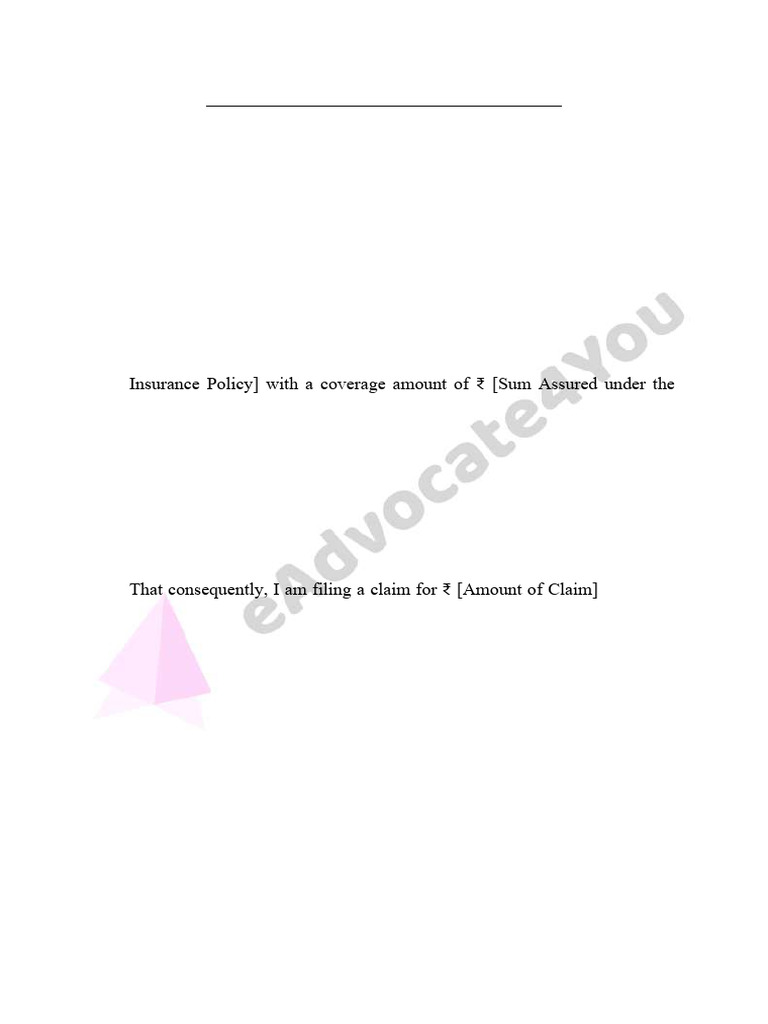 Eadvocate4you Doc Templates Insurance Claim Affidavit Template | PDF
