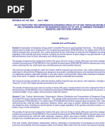 Ra 9165 - Comprehensive Dangerous Drugs Act-2 | PDF | Common Law | Criminal Law