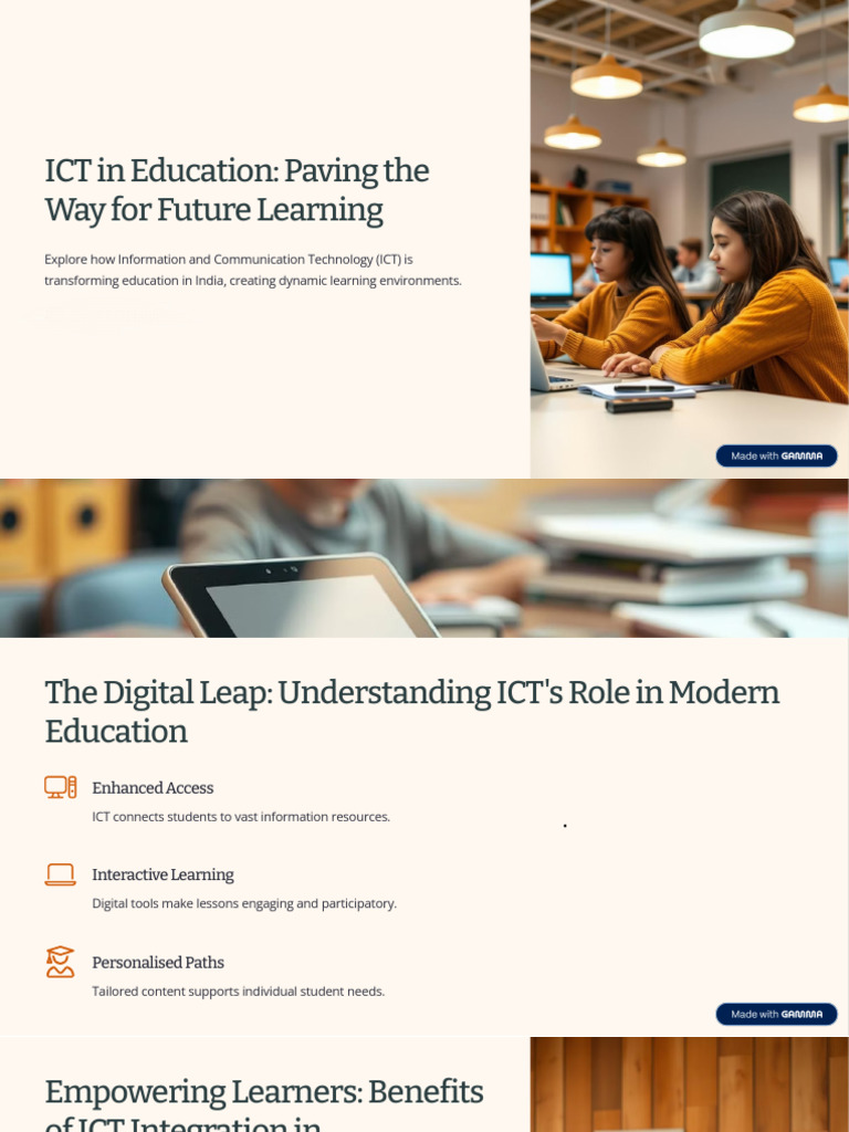 ICT's Impact on Education in India | PDF | Educational Technology ...