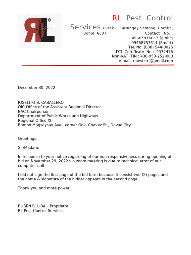 Response Letter | PDF