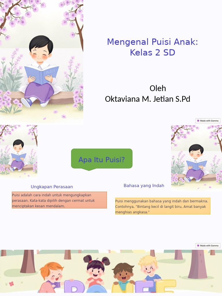 Mengenal Puisi Anak Kelas 2 SD Supervisi OKTA OK | PDF