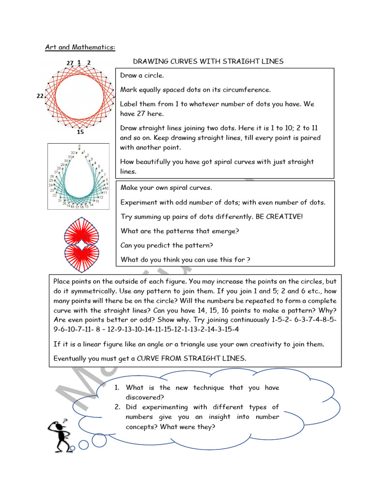 Drawing Curves With Straight Lines - Text.marked | PDF | Line (Geometry ...
