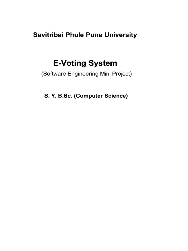 E Voting System With Diagrams | PDF