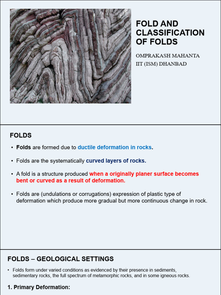 Fold and Its Classification (Incomplete) | PDF | Structural Geology ...