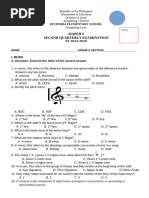 MAPEH 6 - Q2 Periodical Test | PDF | Interval (Music) | Color