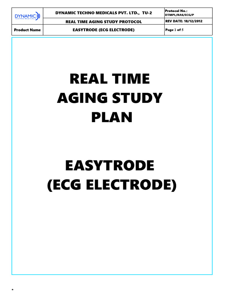 Real-Time Aging Study for Easytrode | PDF
