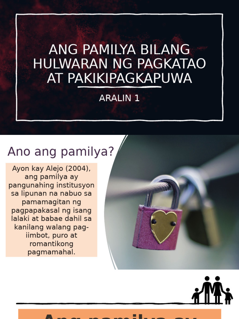Aralin 1 Ang-Pamilya - Copy (Autosaved) | PDF