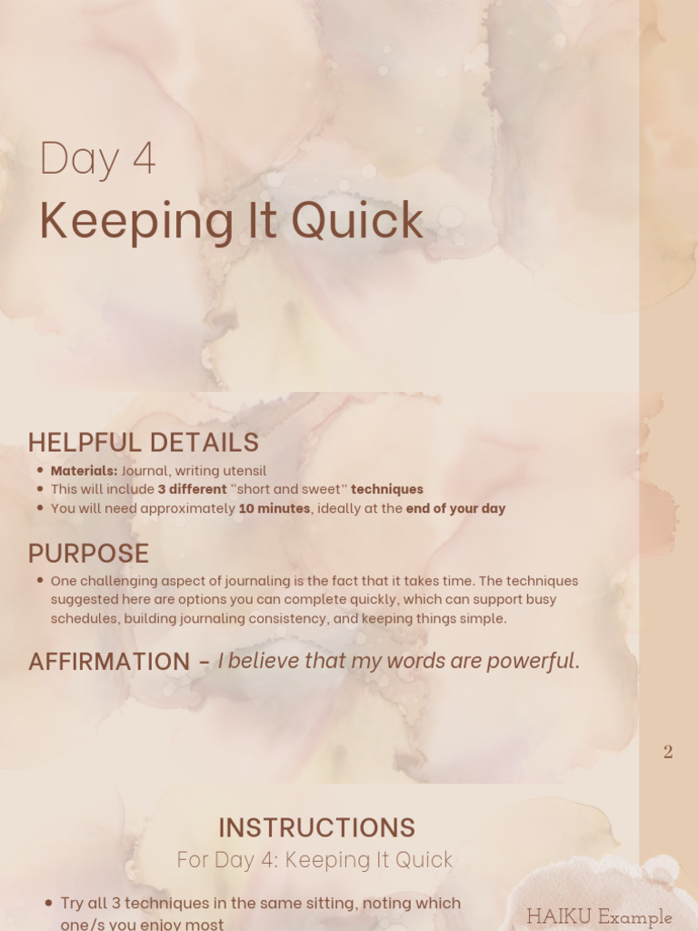7 Journaling Day 4 | PDF