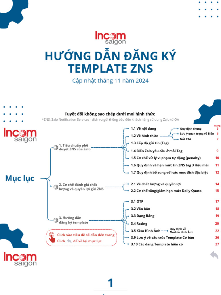 Hướng Dẫn Đăng Ký Template ZNS | PDF