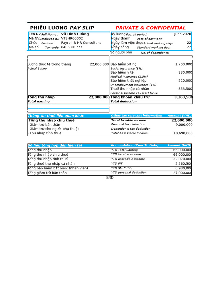 Employee Payslip | PDF