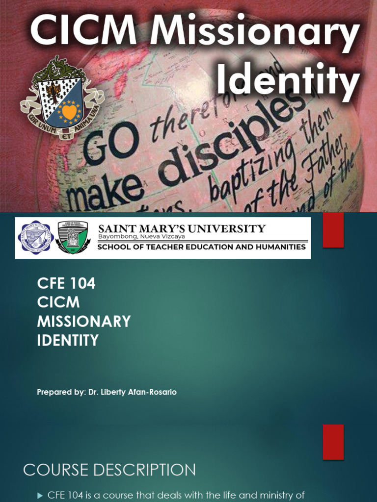 Understanding CICM Missionary Identity | PDF | Christian Mission ...