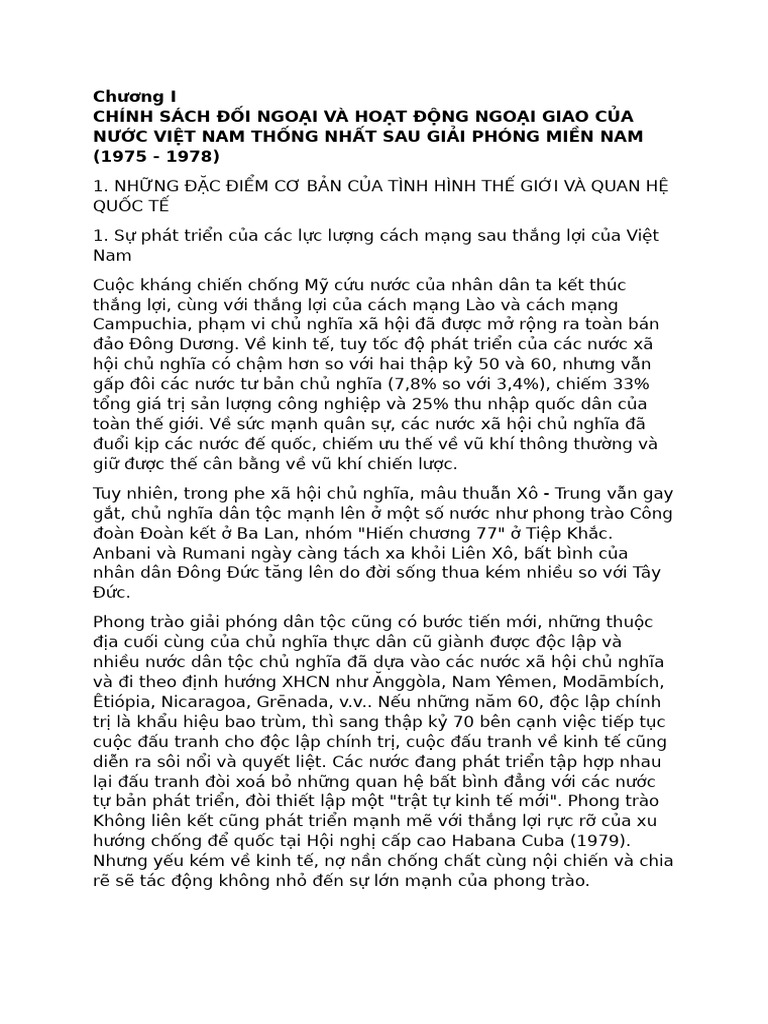 Chương I Sau 1975 CSDN | PDF