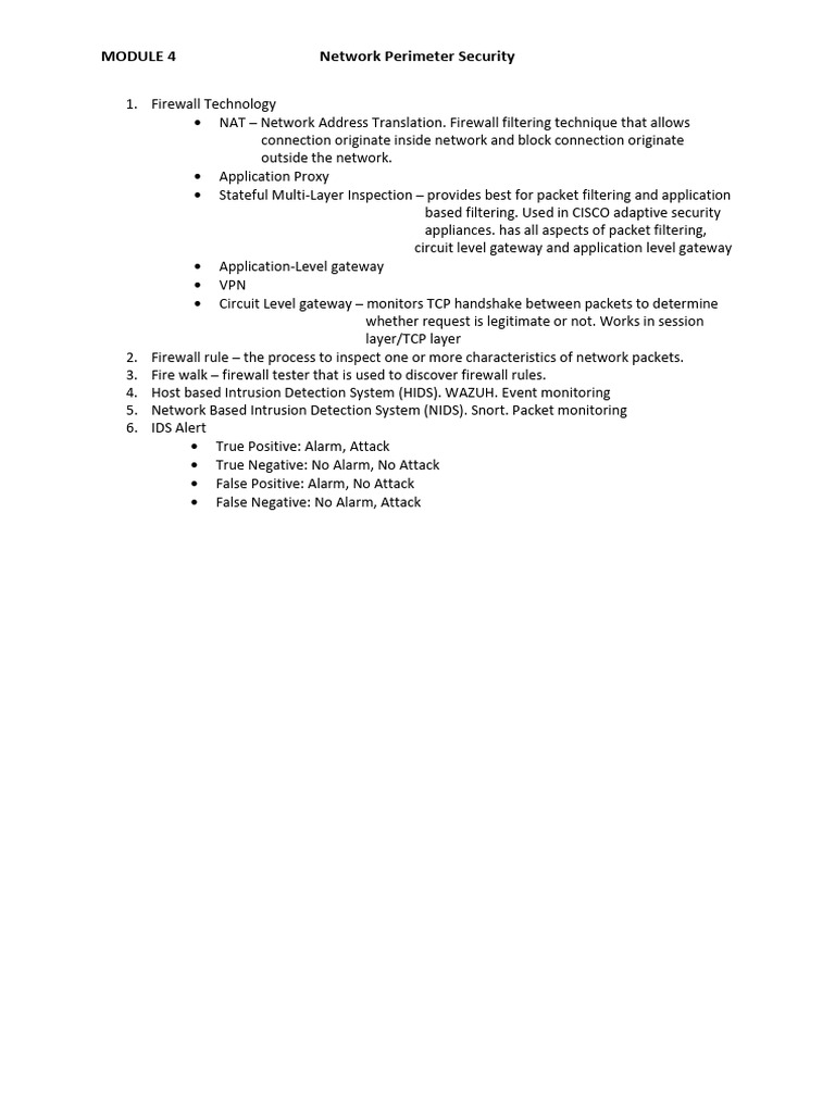 CND Module 4 Summary | PDF