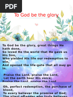 To God Be The Glory Lyrics | PDF