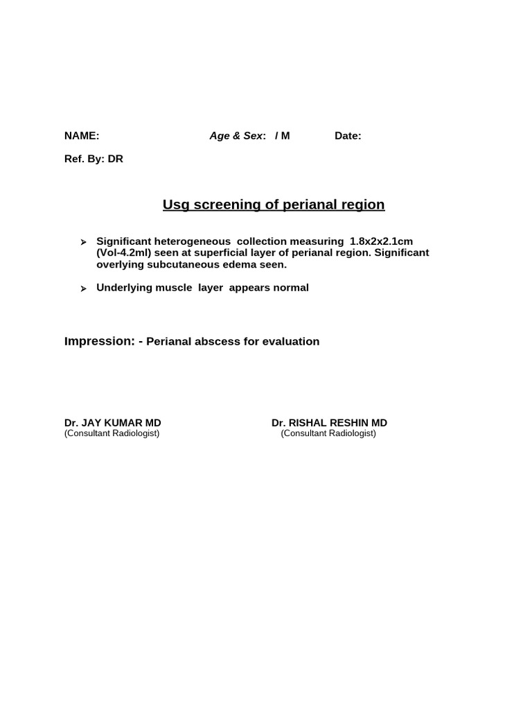 Perianal Region (DR Jay) | PDF