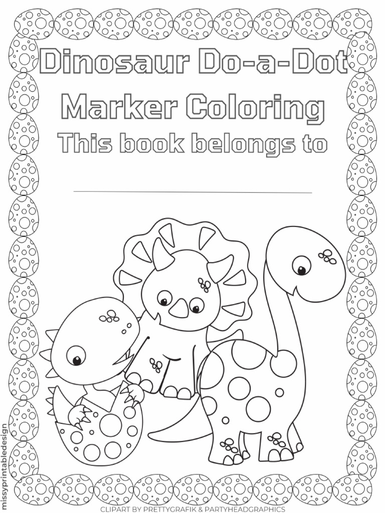 Dinosaur Do A Dot Printables | PDF