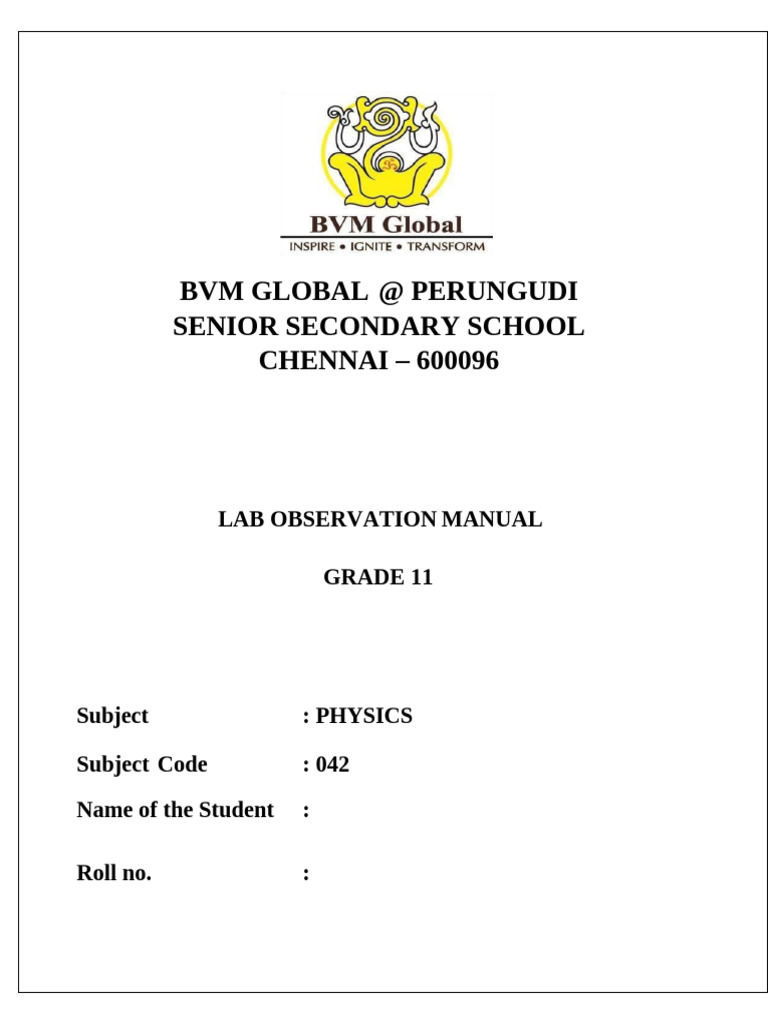 Class 11 Physics Practical Book | PDF | Liquids | Viscosity