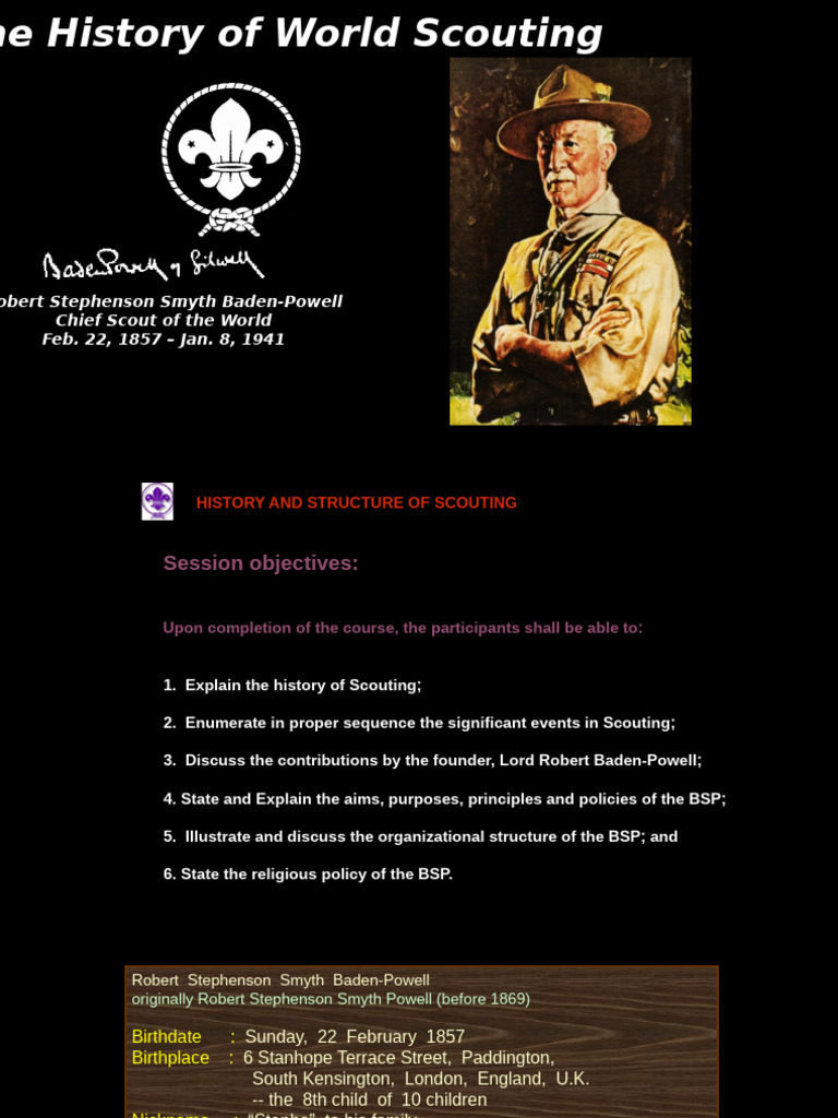 Session 3 - History of Scouting | PDF | Outdoor Recreation ...